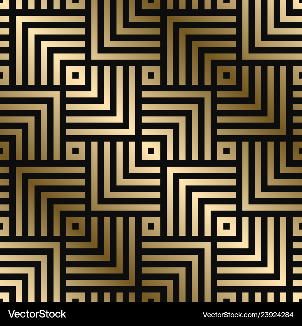 Geometric pattern - seamless luxury gold Vector Image