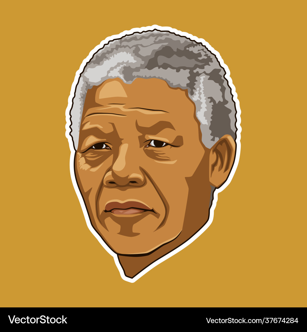 Nelson mandela Royalty Free Vector Image - VectorStock