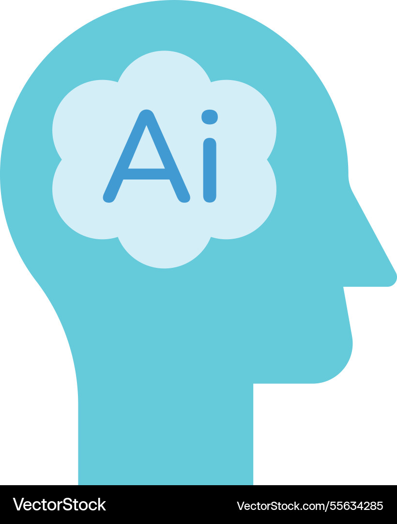 Generative ai cognitive thinking Royalty Free Vector Image