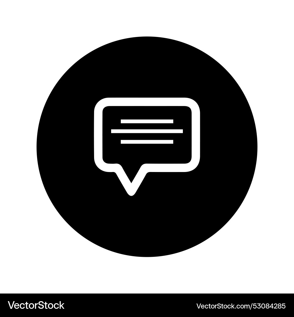 Message icon set chat sign collection forum Vector Image