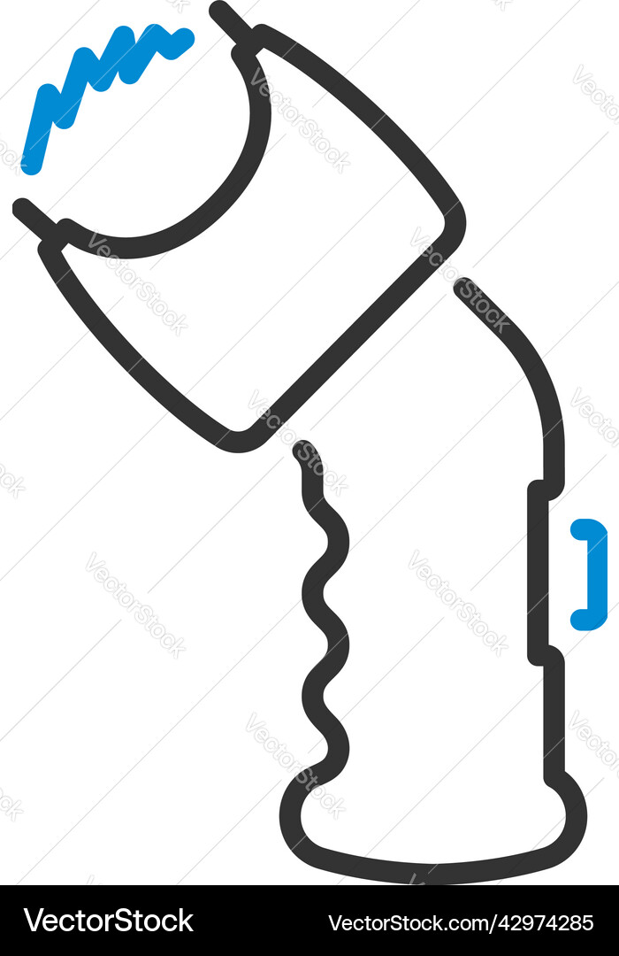 Police stun gun icon Royalty Free Vector Image