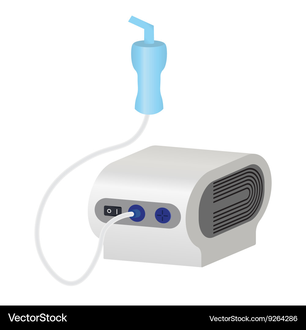 Nebulizer from asthma and respiratory diseases Vector Image