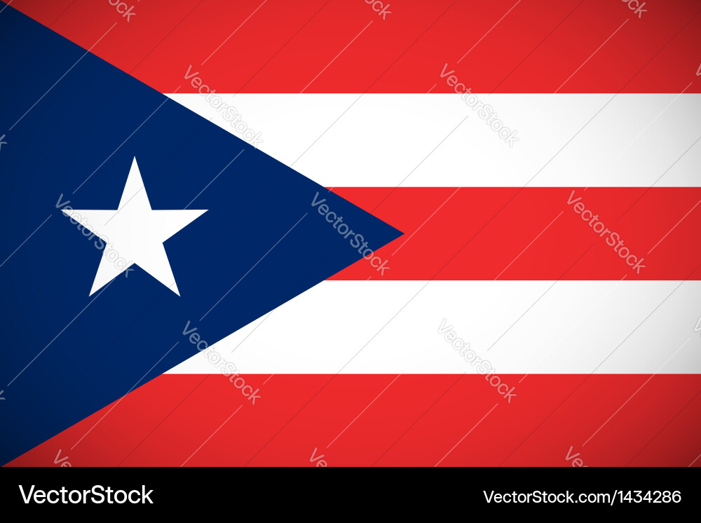 Puerto Rico Flag Royalty Free Vector Image - VectorStock