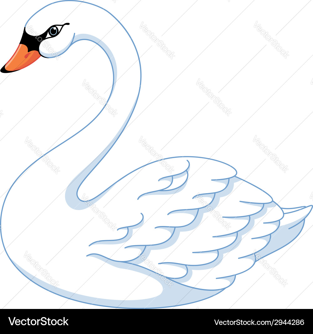 Swan Royalty Free Vector Image - VectorStock