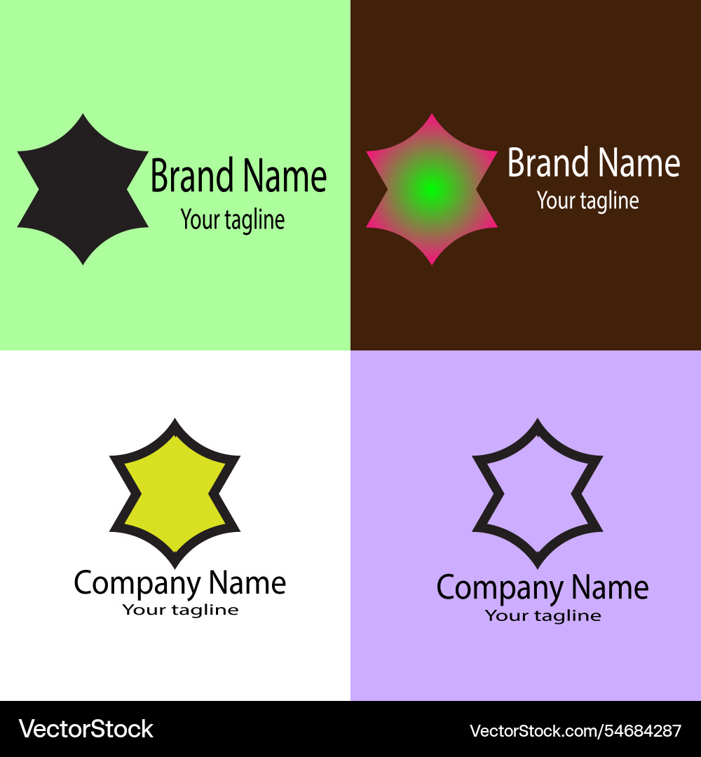 Professional latest unique logo Royalty Free Vector Image