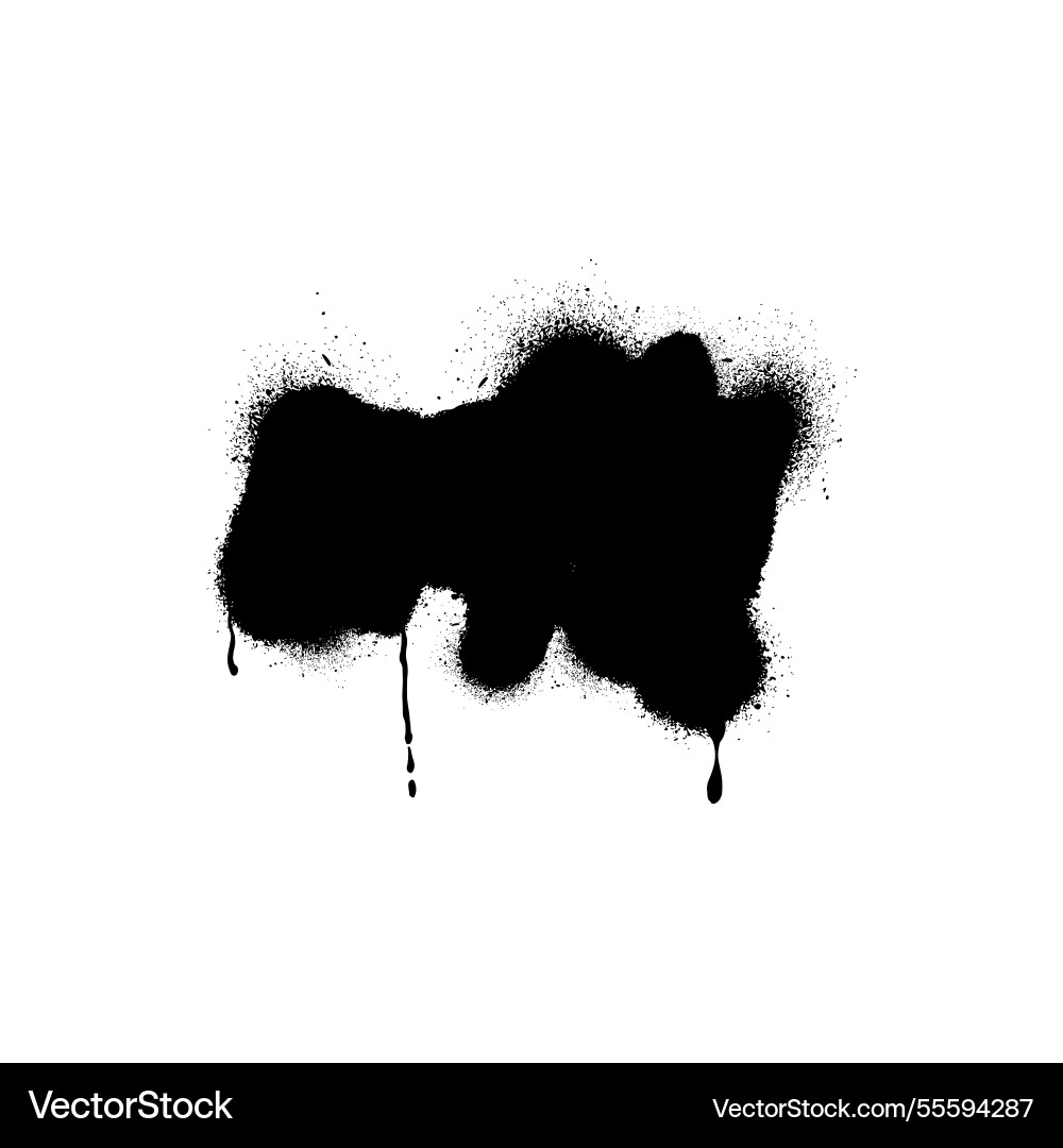 Spray paint shape abstract graffiti Royalty Free Vector