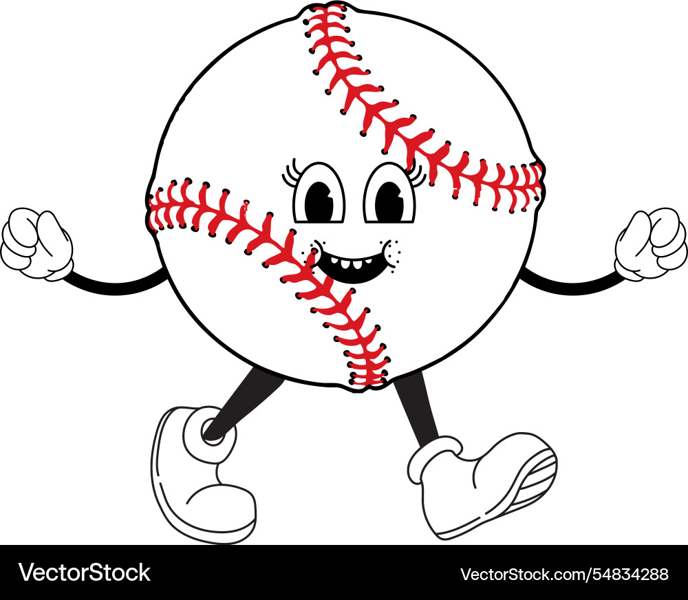 Blue ball - of a baseball Royalty Free Vector Image