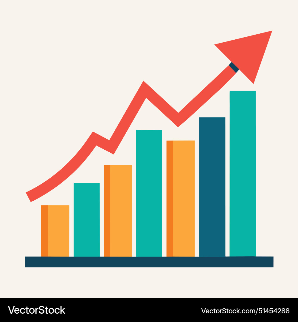 Gdp growth Royalty Free Vector Image - VectorStock