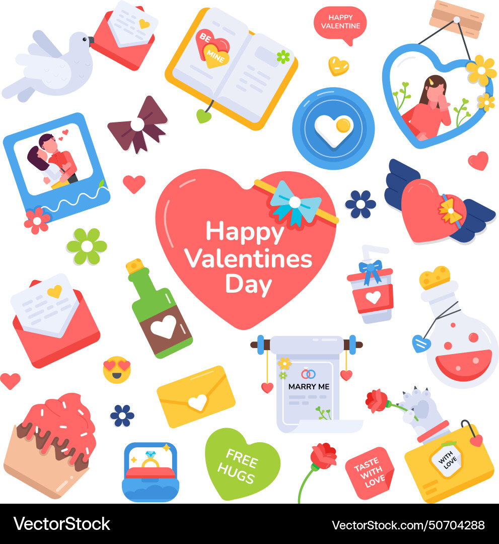 Love theme Royalty Free Vector Image - VectorStock