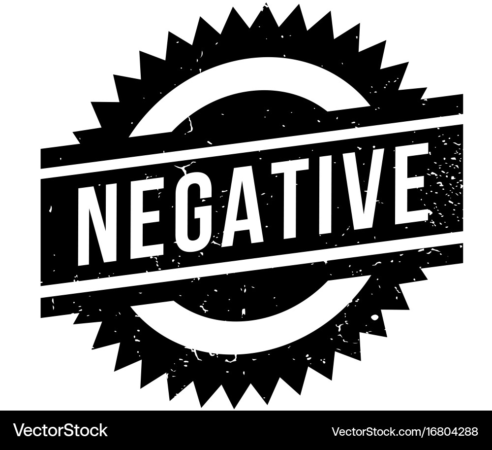 Negative rubber stamp Royalty Free Vector Image