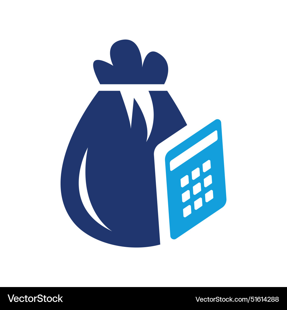 Personal budget icon Royalty Free Vector Image