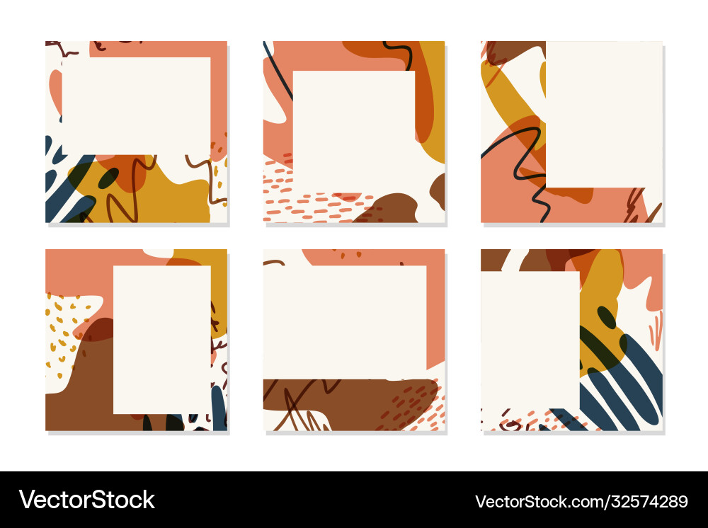 Abstract shapes collection Royalty Free Vector Image