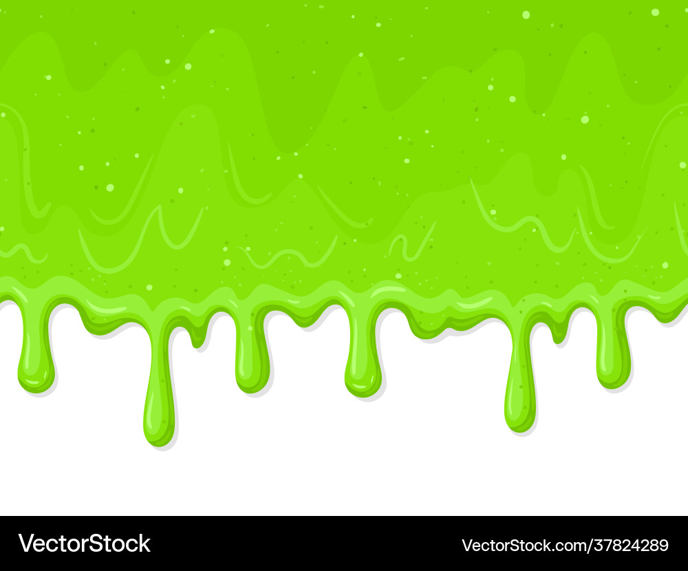 Cartoon green dripping background spooky Vector Image