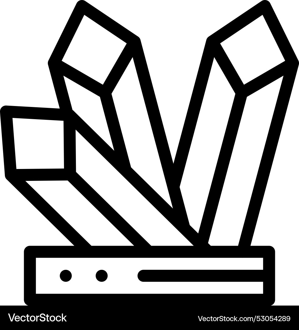 Crystals icon design Royalty Free Vector Image