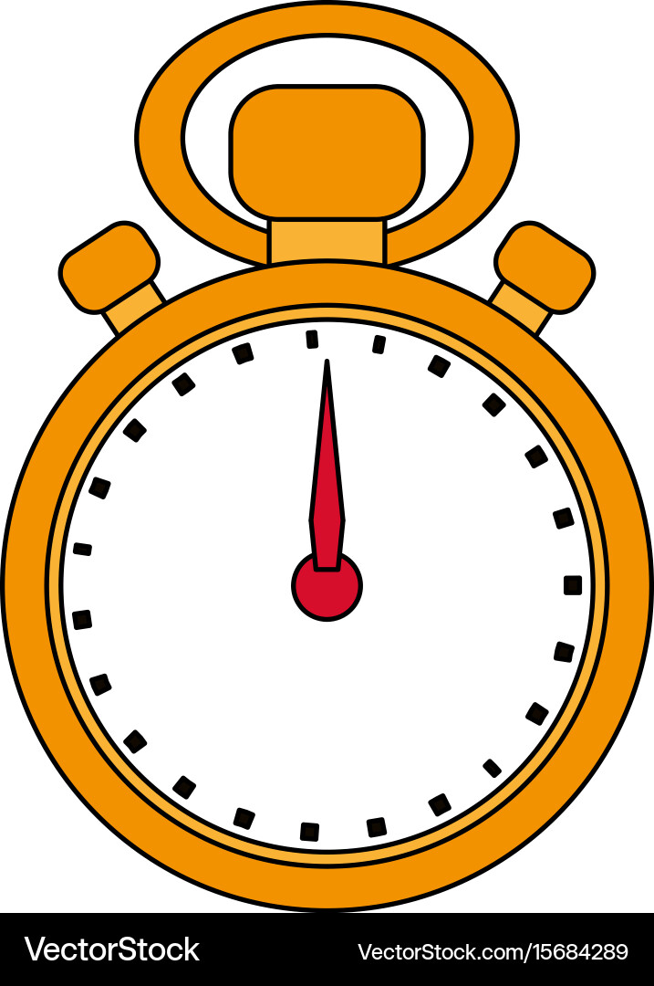 Golden stopwatch design Royalty Free Vector Image