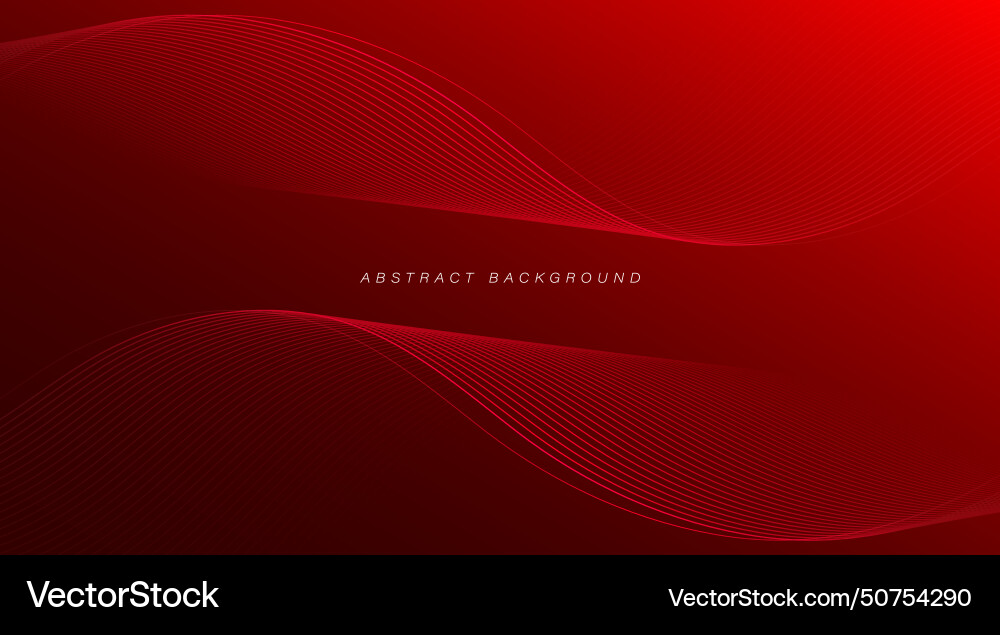 Abstract red gradient background with glowing Vector Image