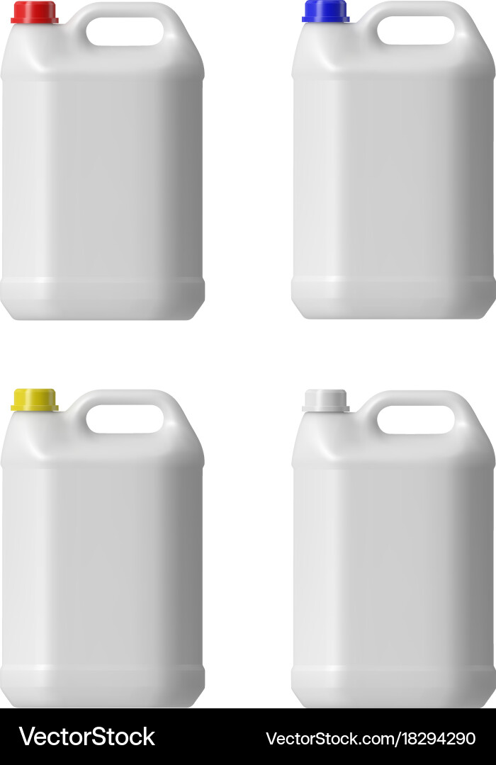 Plastic canister Royalty Free Vector Image - VectorStock