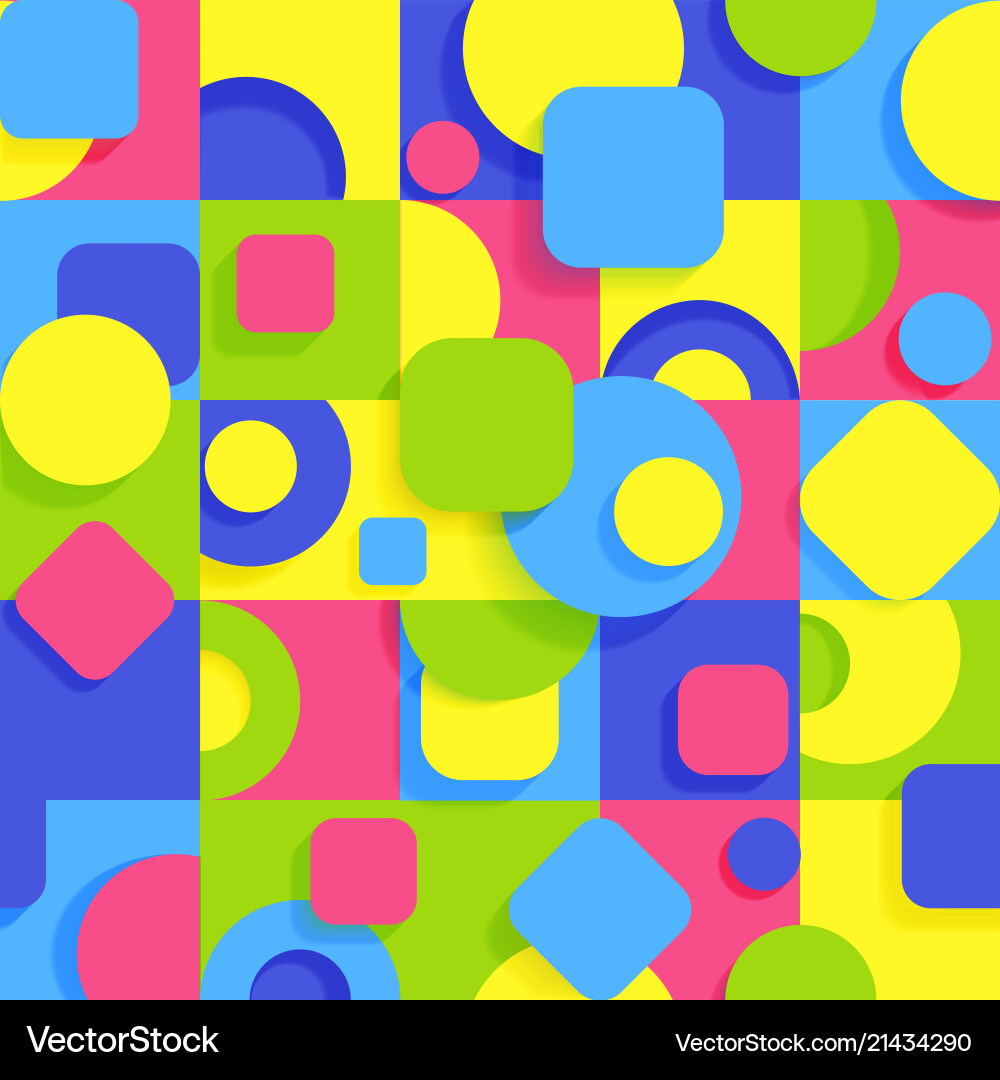Vibrant Geometric Pattern Royalty Free Vector Image