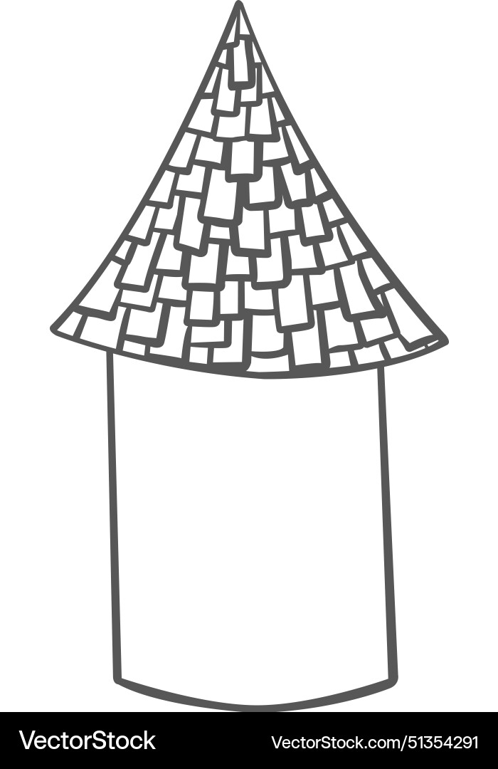 Abstract doodle house and building banner Vector Image