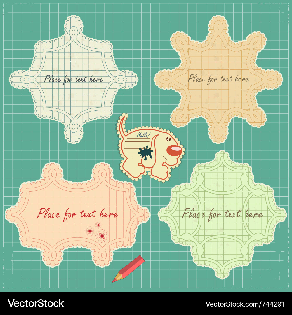 Elegant Vintage Labels Royalty Free Vector Image