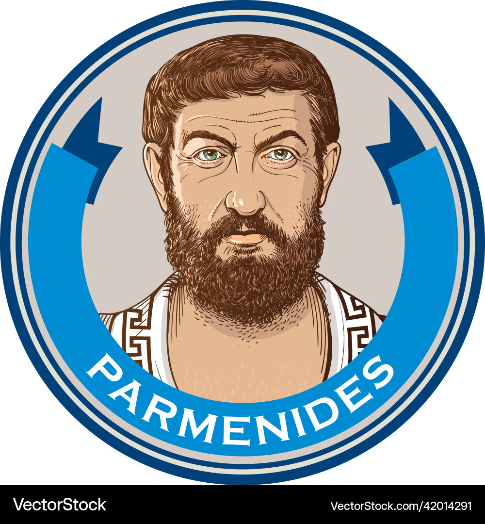 Parmenides Royalty Free Vector Image - VectorStock