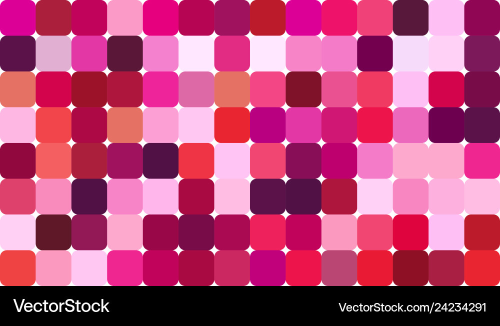 Pink bg with colorful square elements Royalty Free Vector