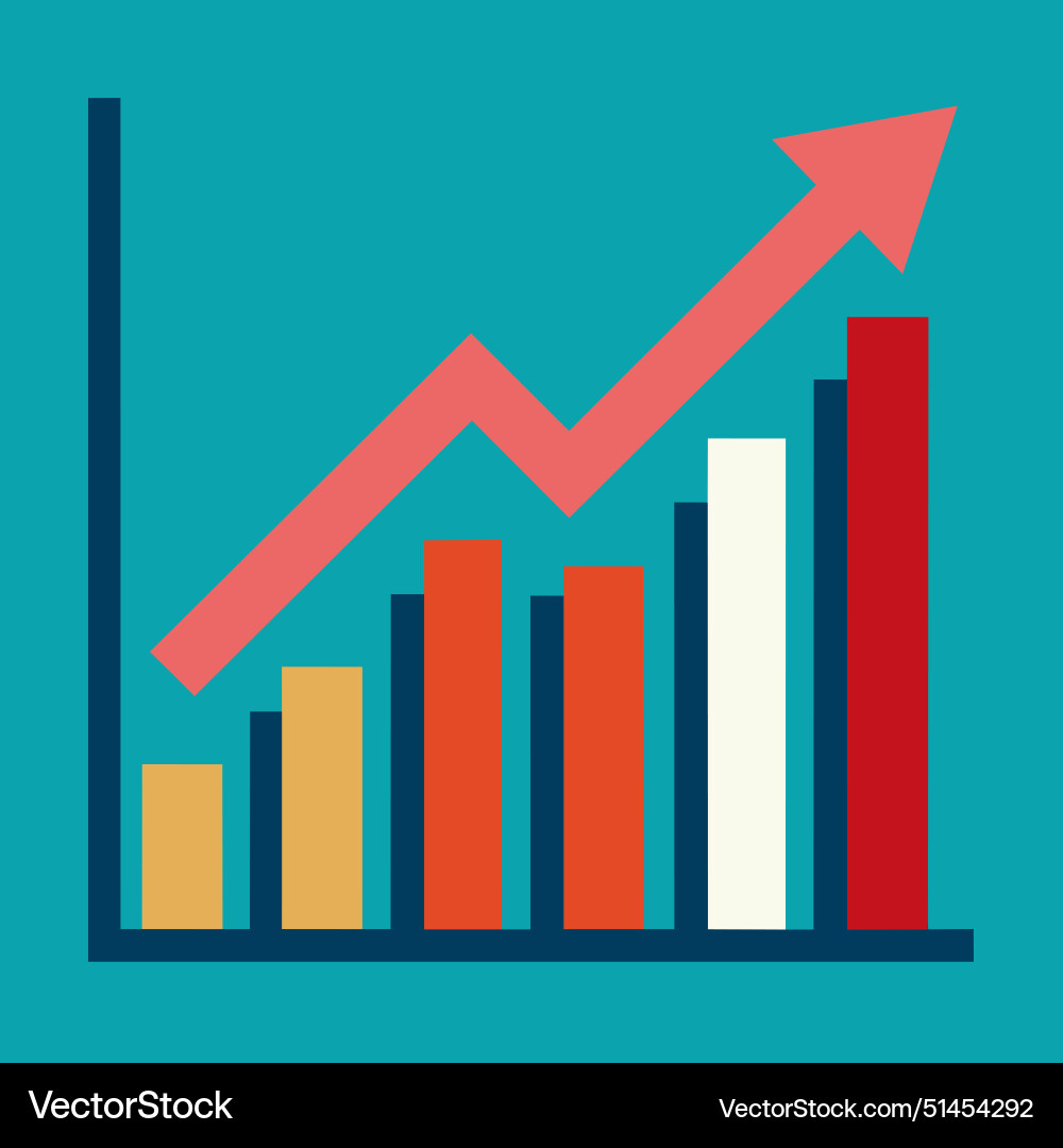 Gdp growth Royalty Free Vector Image - VectorStock