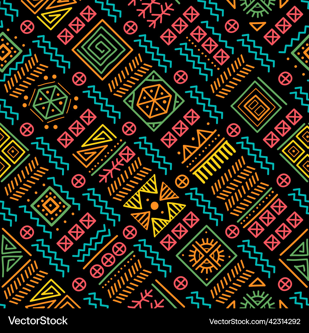 Mayan Tribal Pattern – Royalty-Free Vector | VectorStock