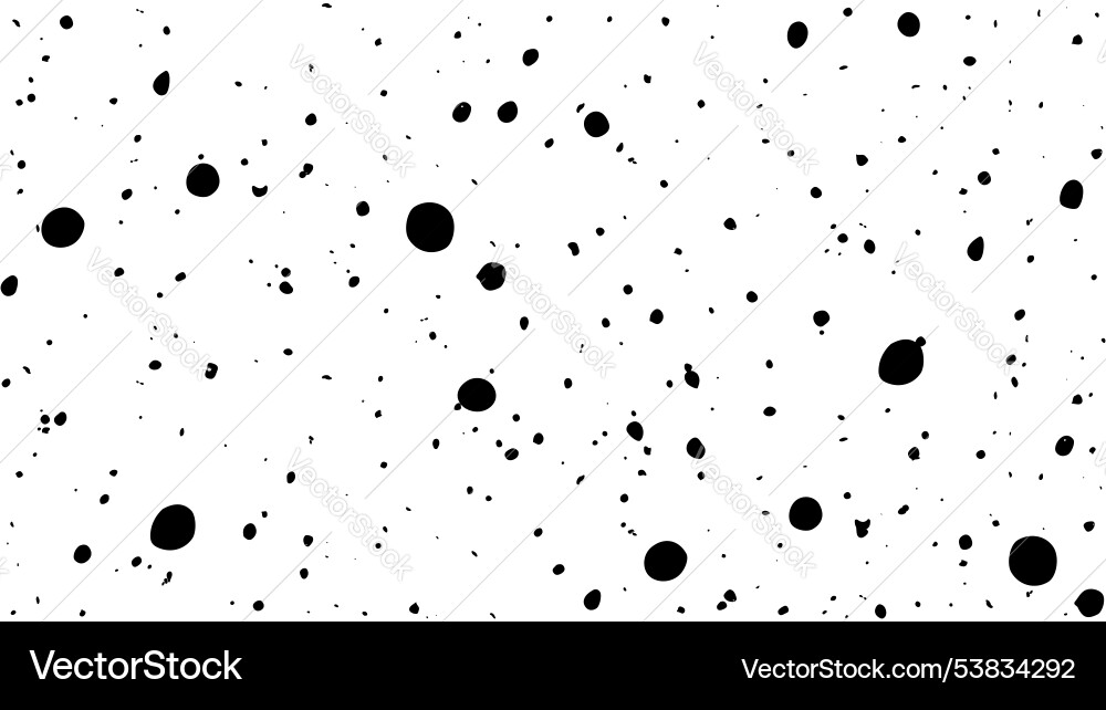 Random black dots background grunge texture Vector Image