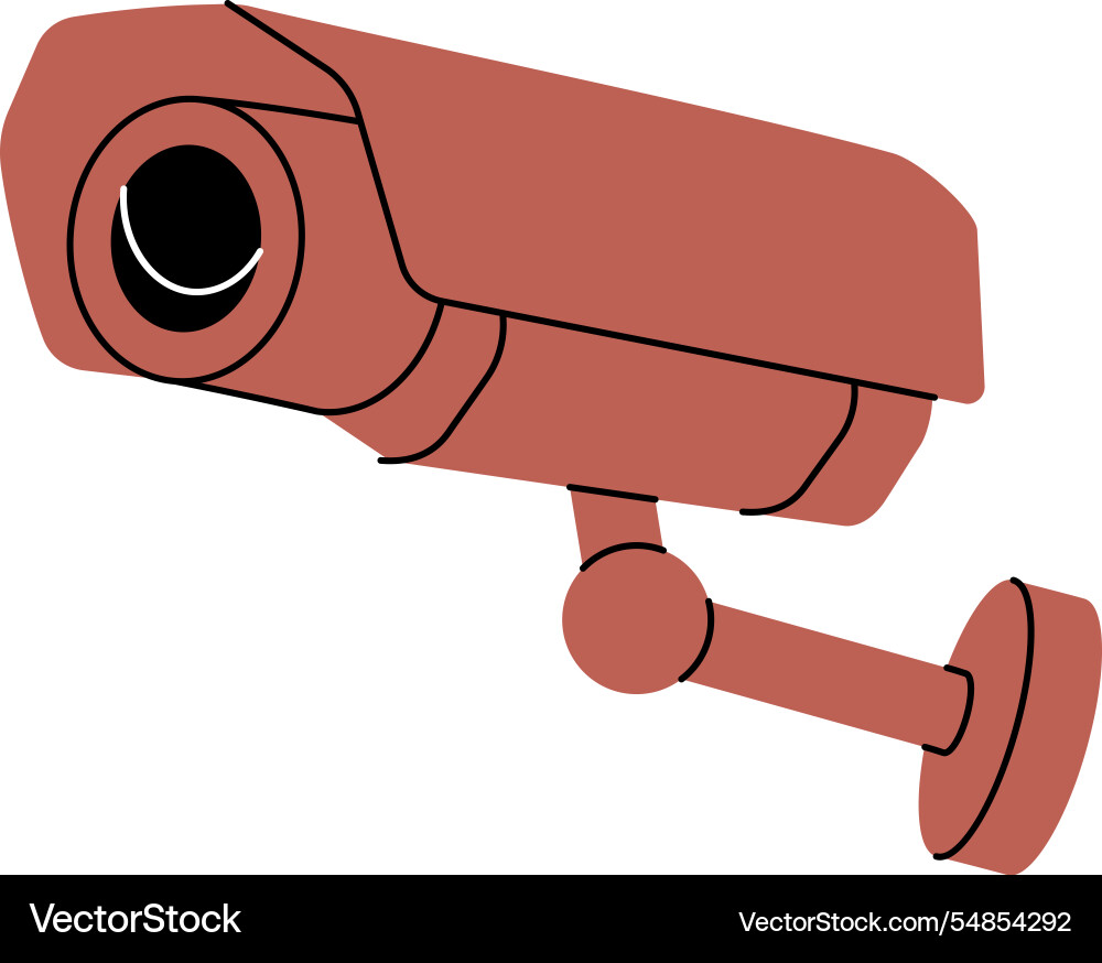 Surveillance camera video Royalty Free Vector Image