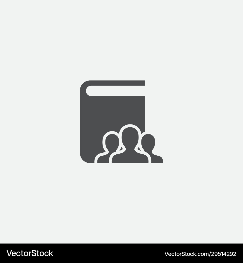 Teamwork Book Icon Royalty Free Vector Image - VectorStock