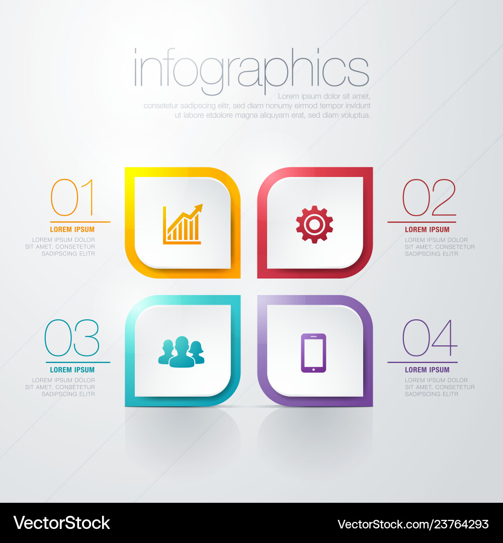 Business Growth Steps Infographic Royalty Free Vector Image