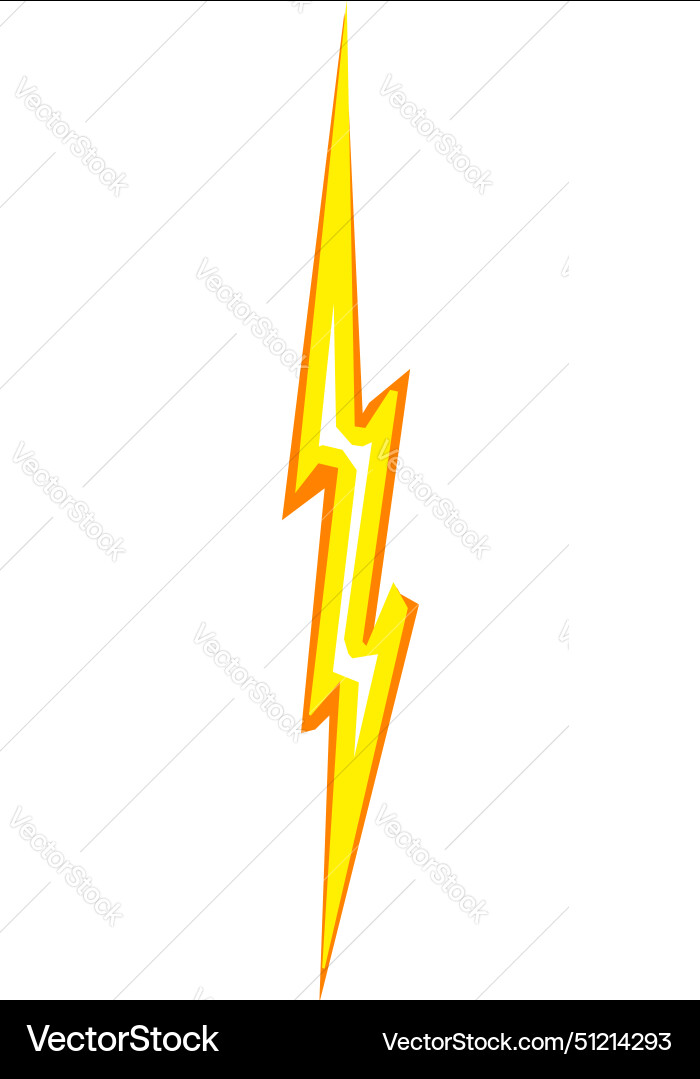Powerful bolt icon cartoon electrical Royalty Free Vector