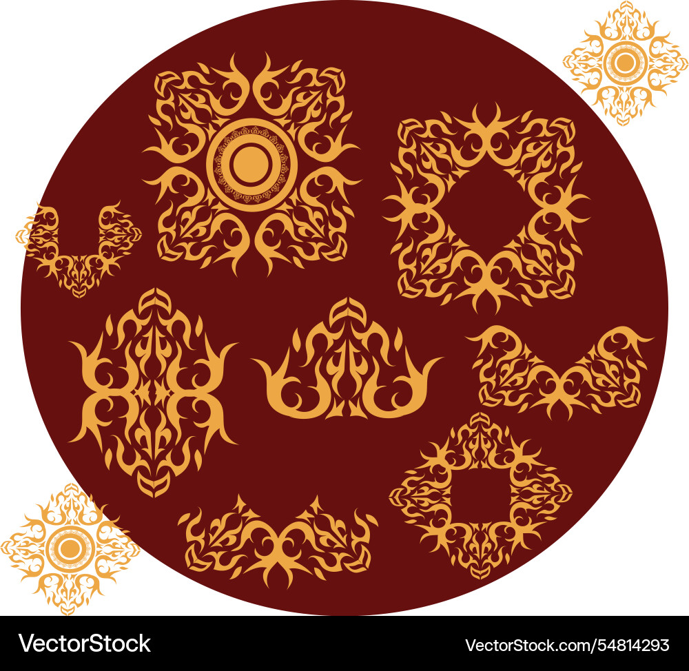 Thai pattern Royalty Free Vector Image - VectorStock