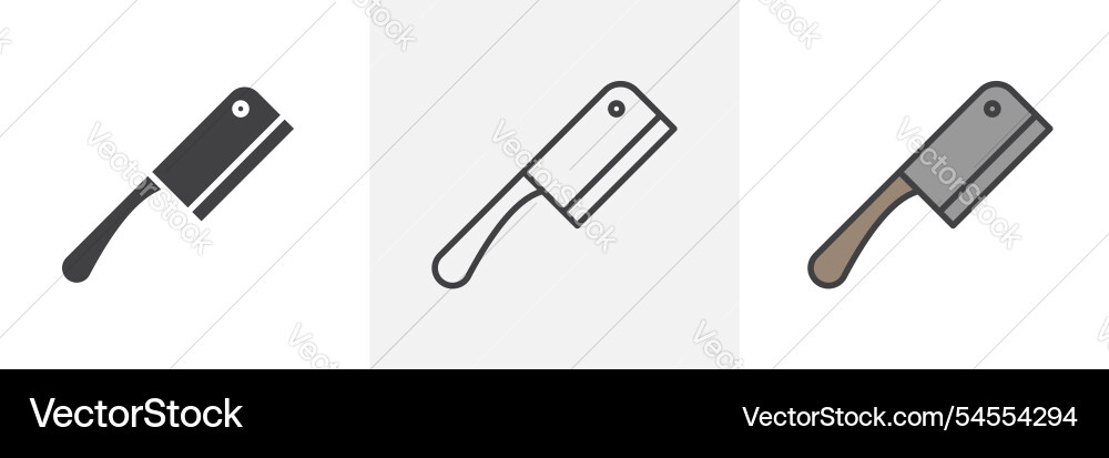 Butcher knife icon Royalty Free Vector Image - VectorStock