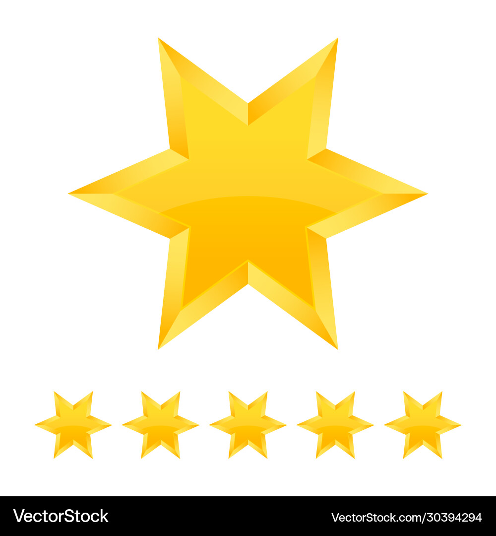 Golden stars Royalty Free Vector Image - VectorStock