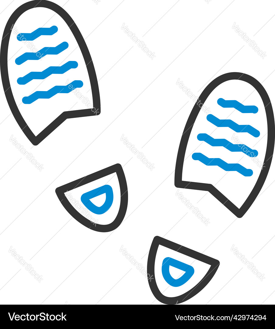 Man footprint icon Royalty Free Vector Image - VectorStock