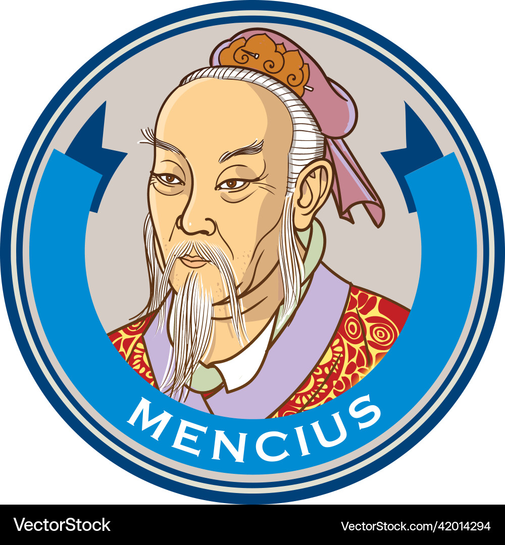 Mencius Royalty Free Vector Image - VectorStock