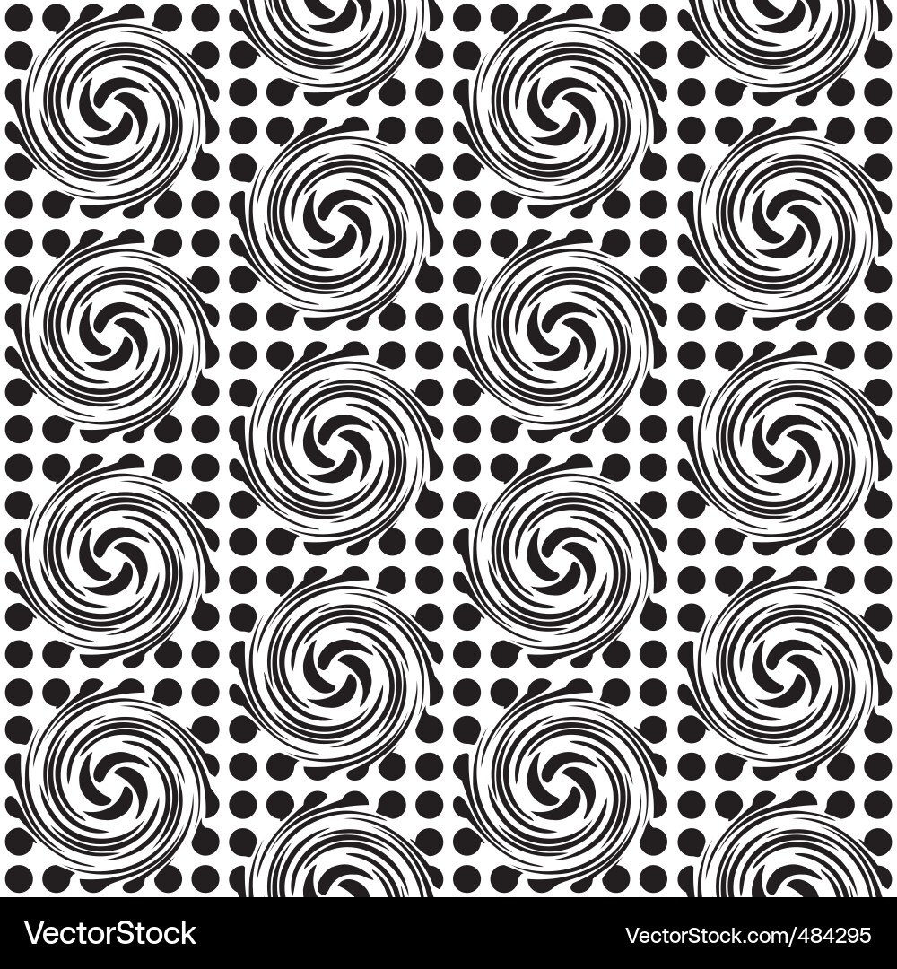 Swirling Spot Pattern Royalty Free Vector Image