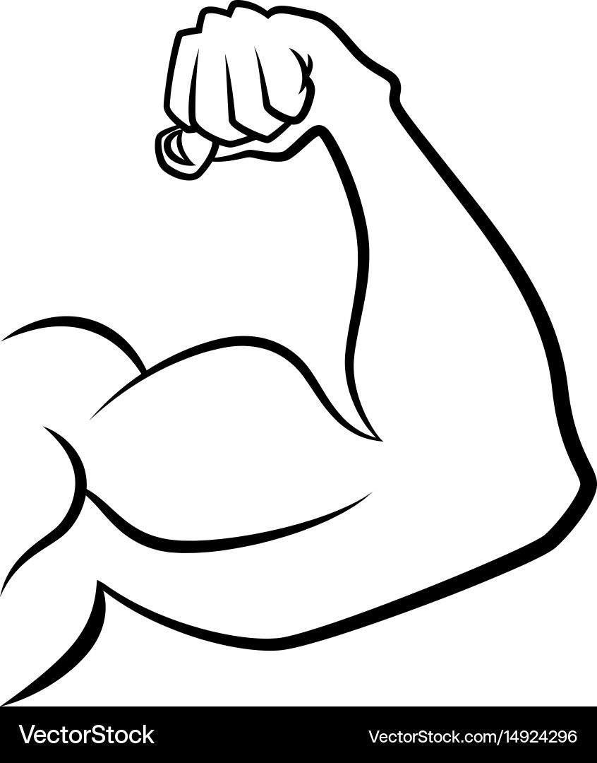 Muscular Hand Icon Royalty Free Vector Image - VectorStock