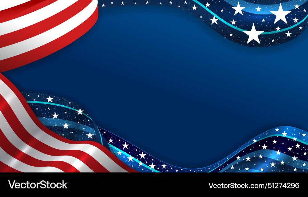 Usa color flag concept background Royalty Free Vector Image