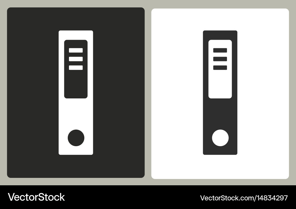 Binder - icon Royalty Free Vector Image - VectorStock