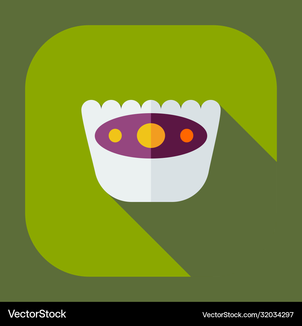 Flat modern design with shadow icons sweet Vector Image