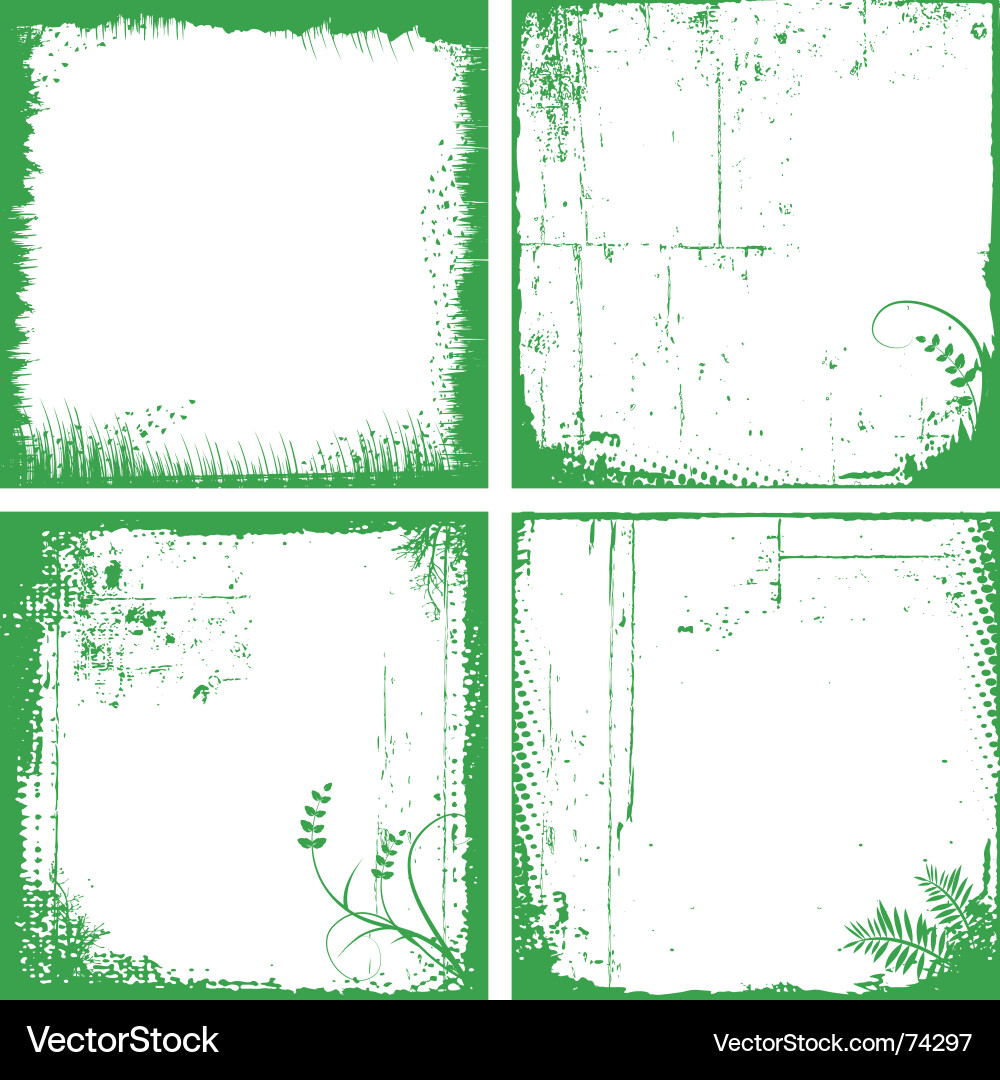 Grunge frames Royalty Free Vector Image - VectorStock