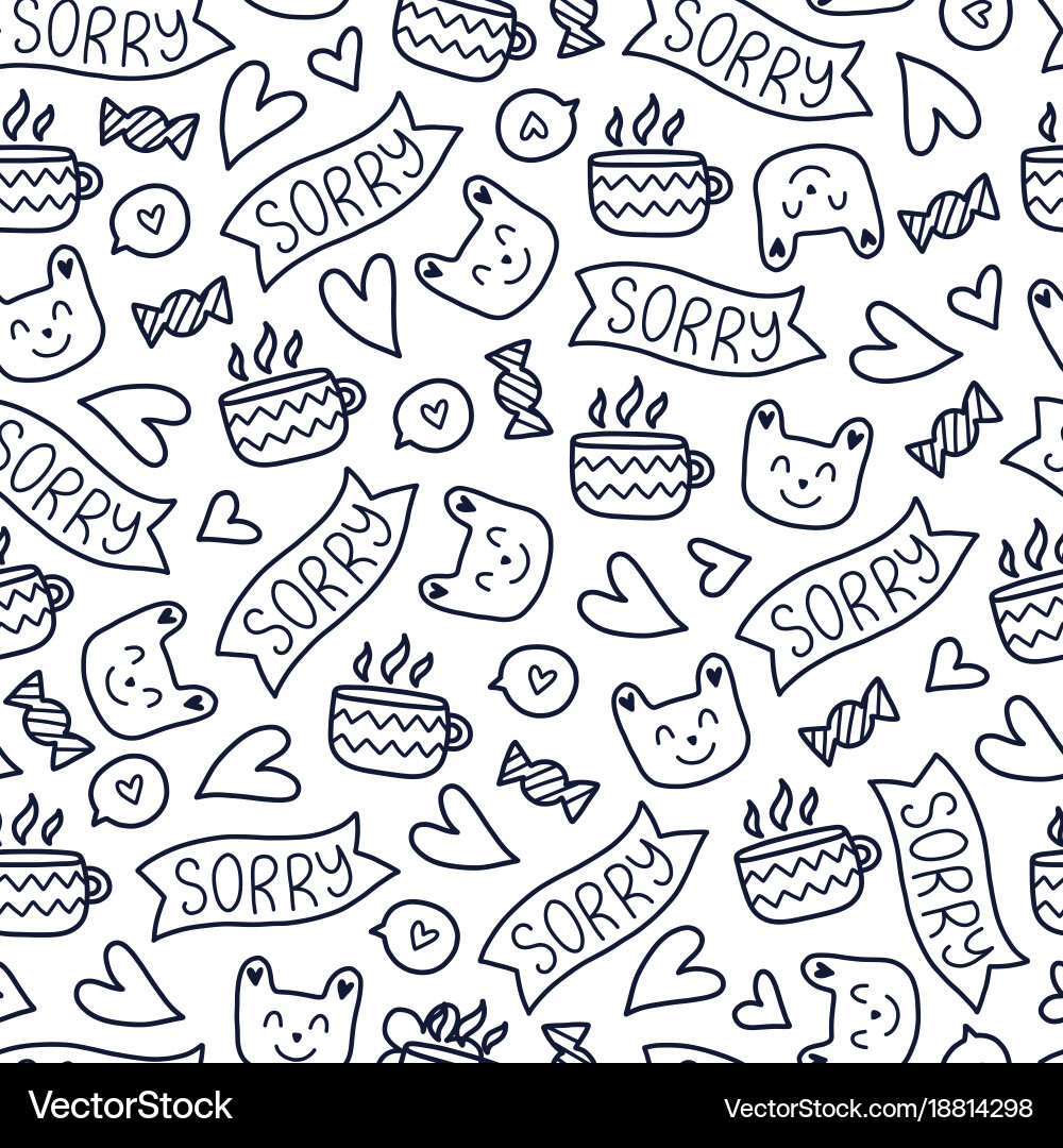 Doodles pattern Royalty Free Vector Image - VectorStock