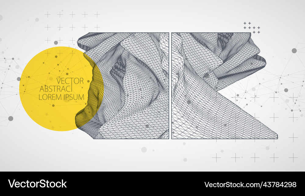 Modern square science or technology elements Vector Image