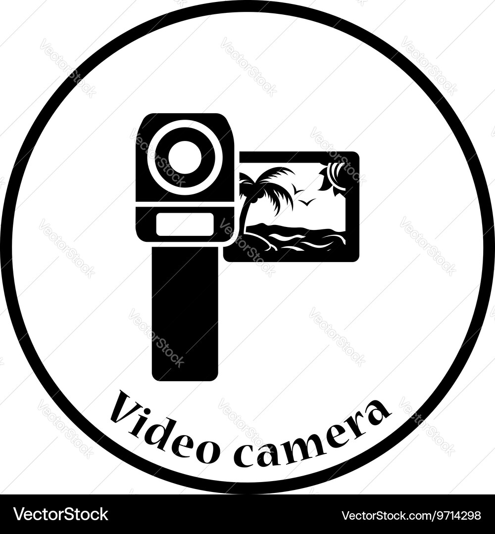 Video camera icon Royalty Free Vector Image - VectorStock