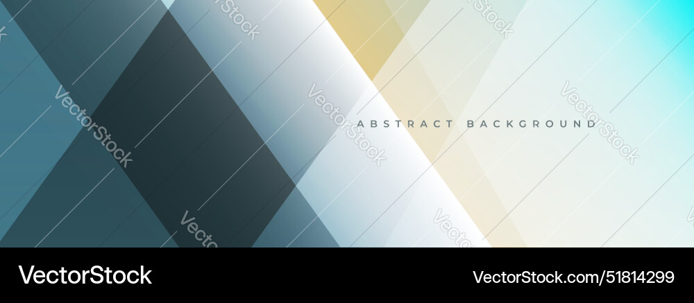Blue and yellow abstract wide banner Royalty Free Vector