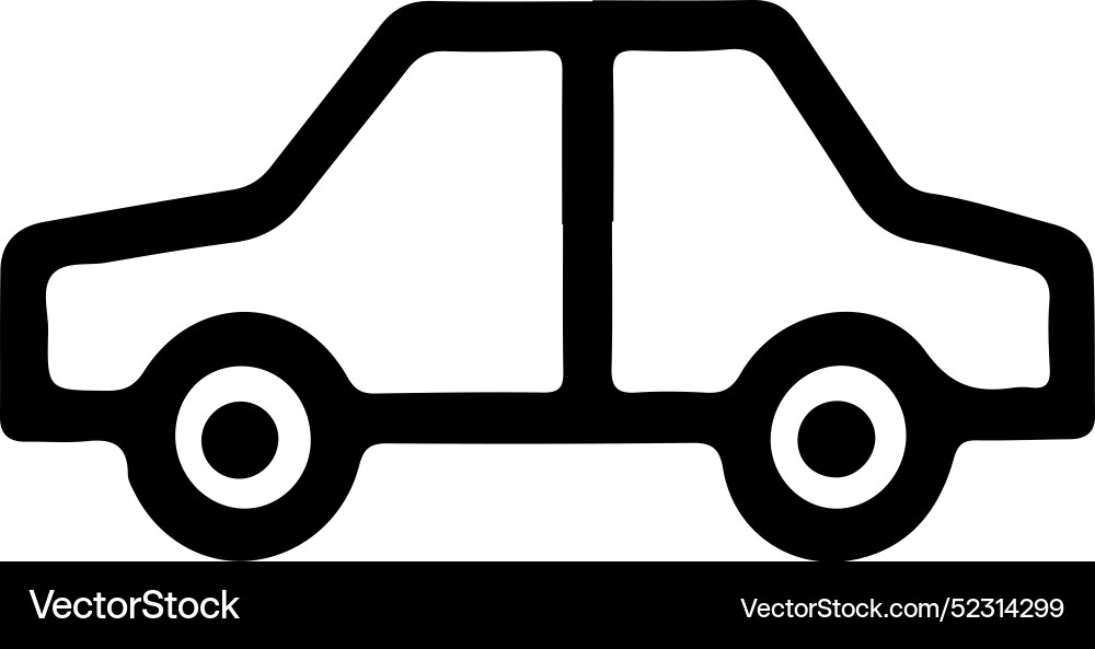 Car icons with white background Royalty Free Vector Image