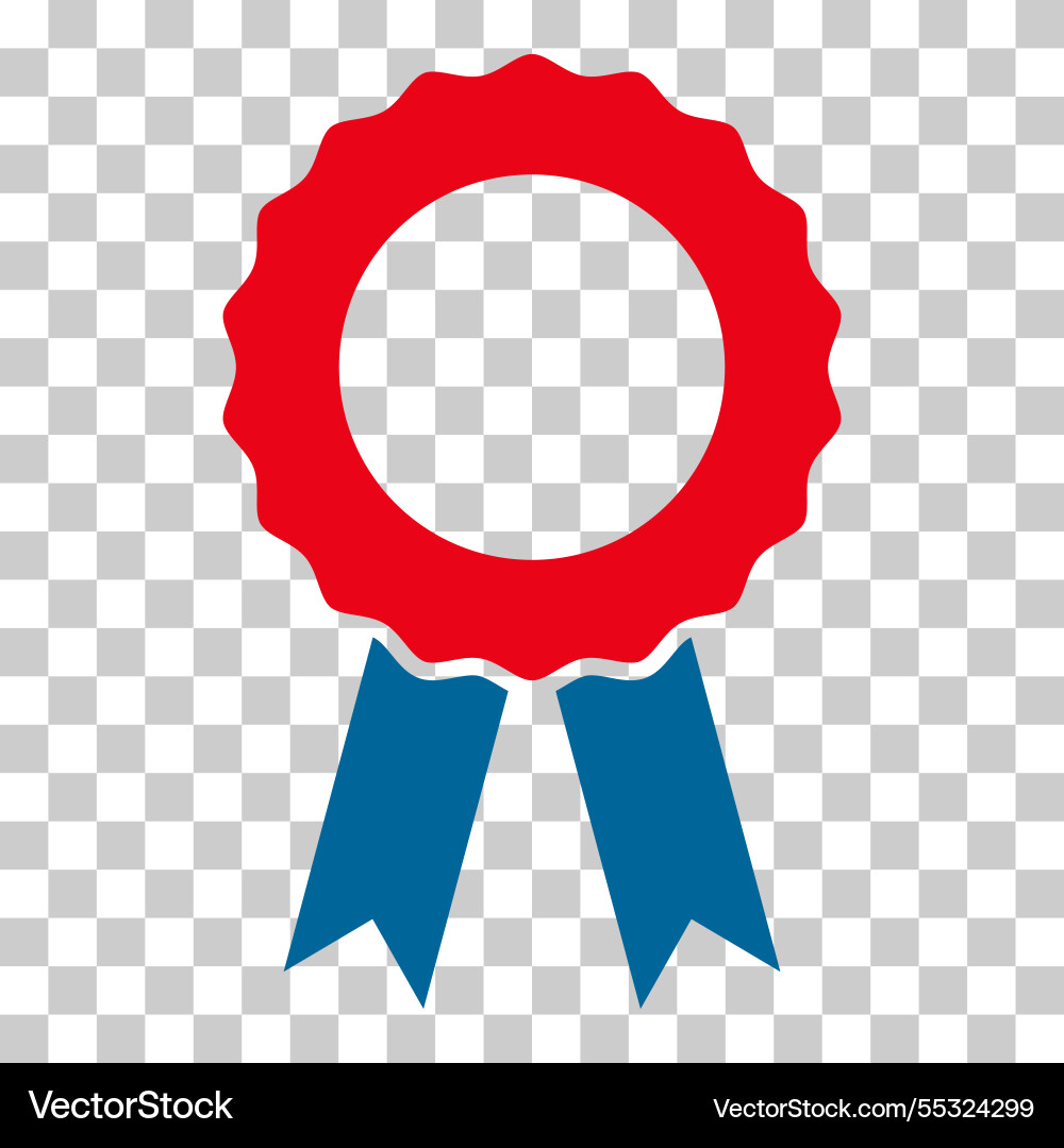 Certification seal award icon ribbon web stamp Vector Image